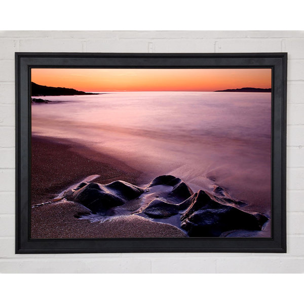 Haus am Meer Sonnenuntergang Isle Of Lewis Schottland Uk Gerahmter Druck | Wayfair.de